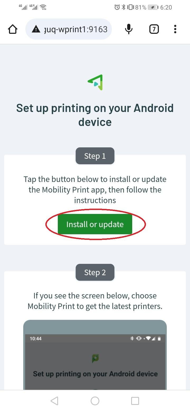 Setting up printers (print queues) for Android - Office of Information Technology